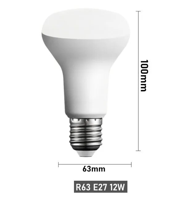 Светодиодная лампа R63 E27 12W Warm White