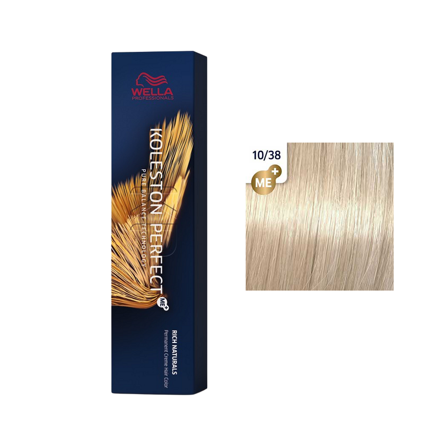 Wella Koleston Perfect ME+ 10/38 - Стойкая краска пудровый экрю 60 мл
