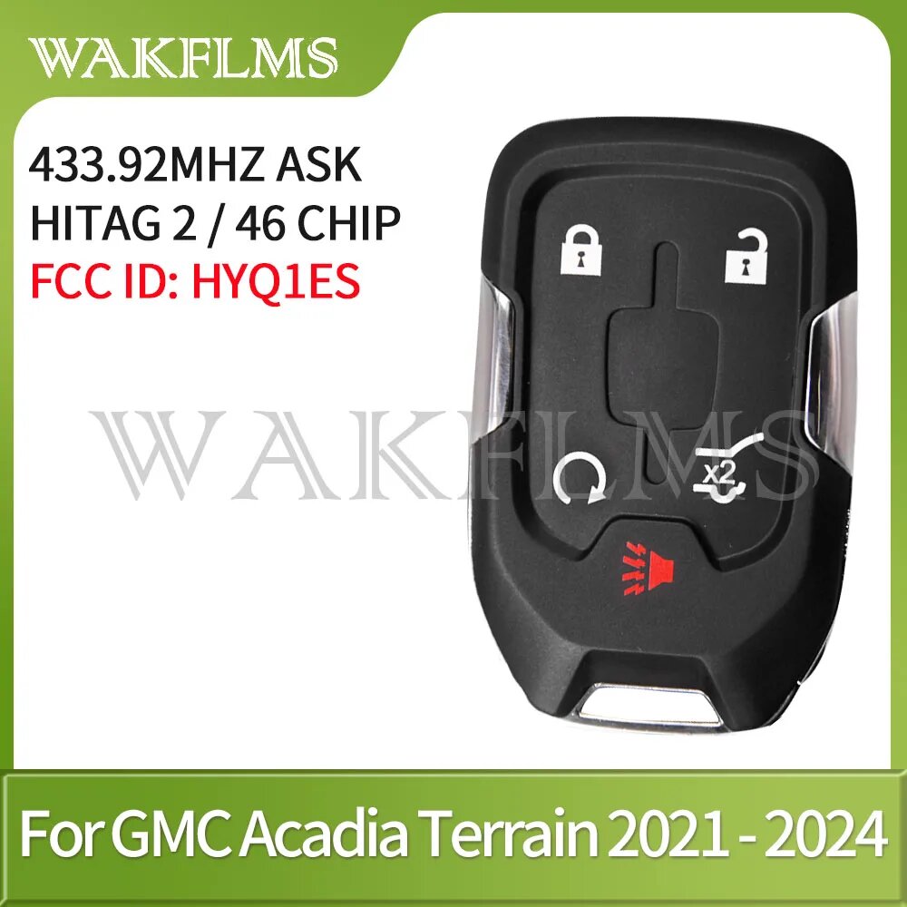 HYQ1EA HYQ1ES для Chevrolet Tahoe Suburban Silverado Acadia Sierra Terrain 2021 2022 2023 2024 умный ключ от автомобиля 433 МГц 46 чип 5 Buttons