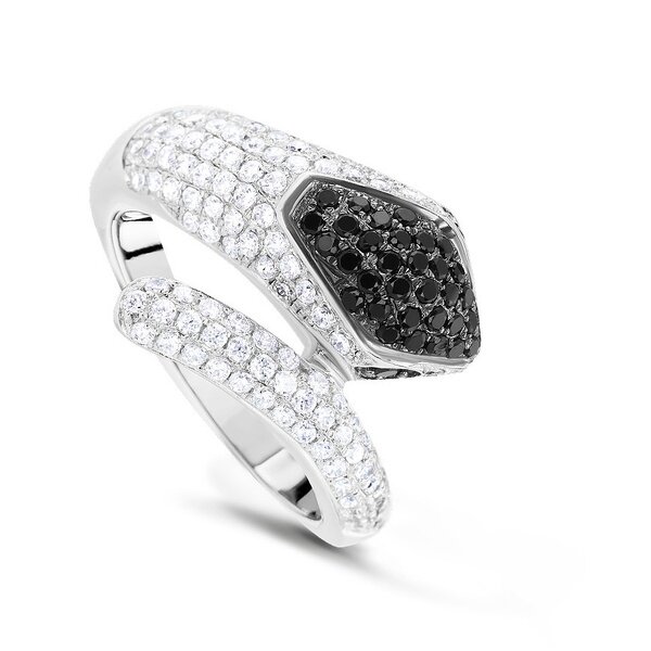 Кольцо дорожка, серебро, 925 проба, родирование, фианит