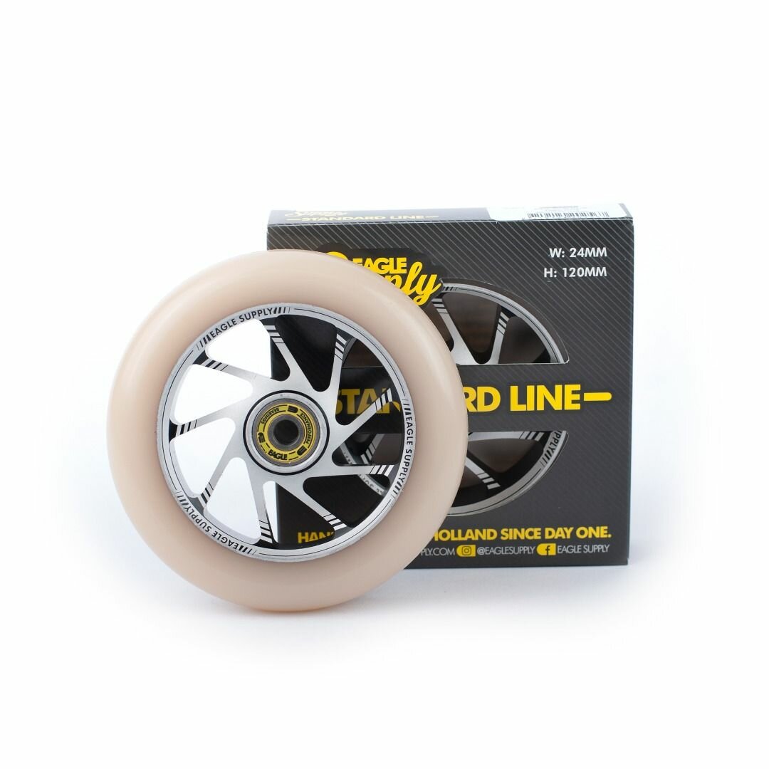 Колесо для трюкового самоката (1 штука) Eagle Supply Standard Line Team Silver 120mm Silver/Gum