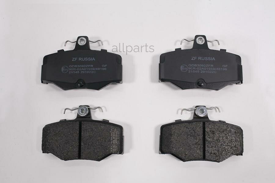 ZF RUSSIA GDB3092ZFR Колодки тормозные задние NISSAN ALMERA II (N16) PRIMERA (P10) PRIMERA (P11)