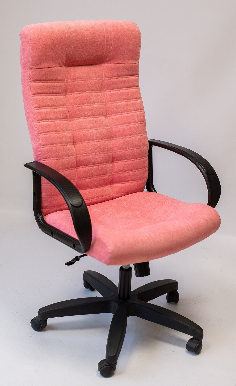 Кресло StylChairs "Атлант Ультра", газлифт, механизм Топ-Ган, ткань розовый