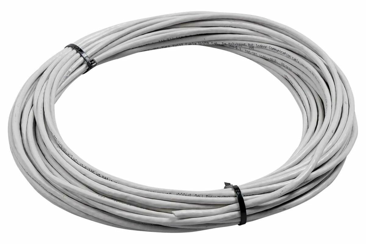 Кабель витая пара TWIST 20м, U/UTP, 2PR, cat. 5e, Cu, PVC, 24 AWG, indoor UTP2-C5E-G24-IN-PVC-20-TWCS