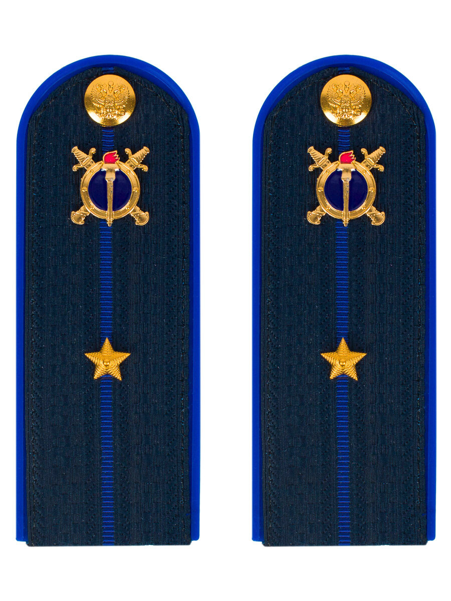 Погоны Юстиции на куртку Пластик, звание Младший лейтенант 14х5,5см