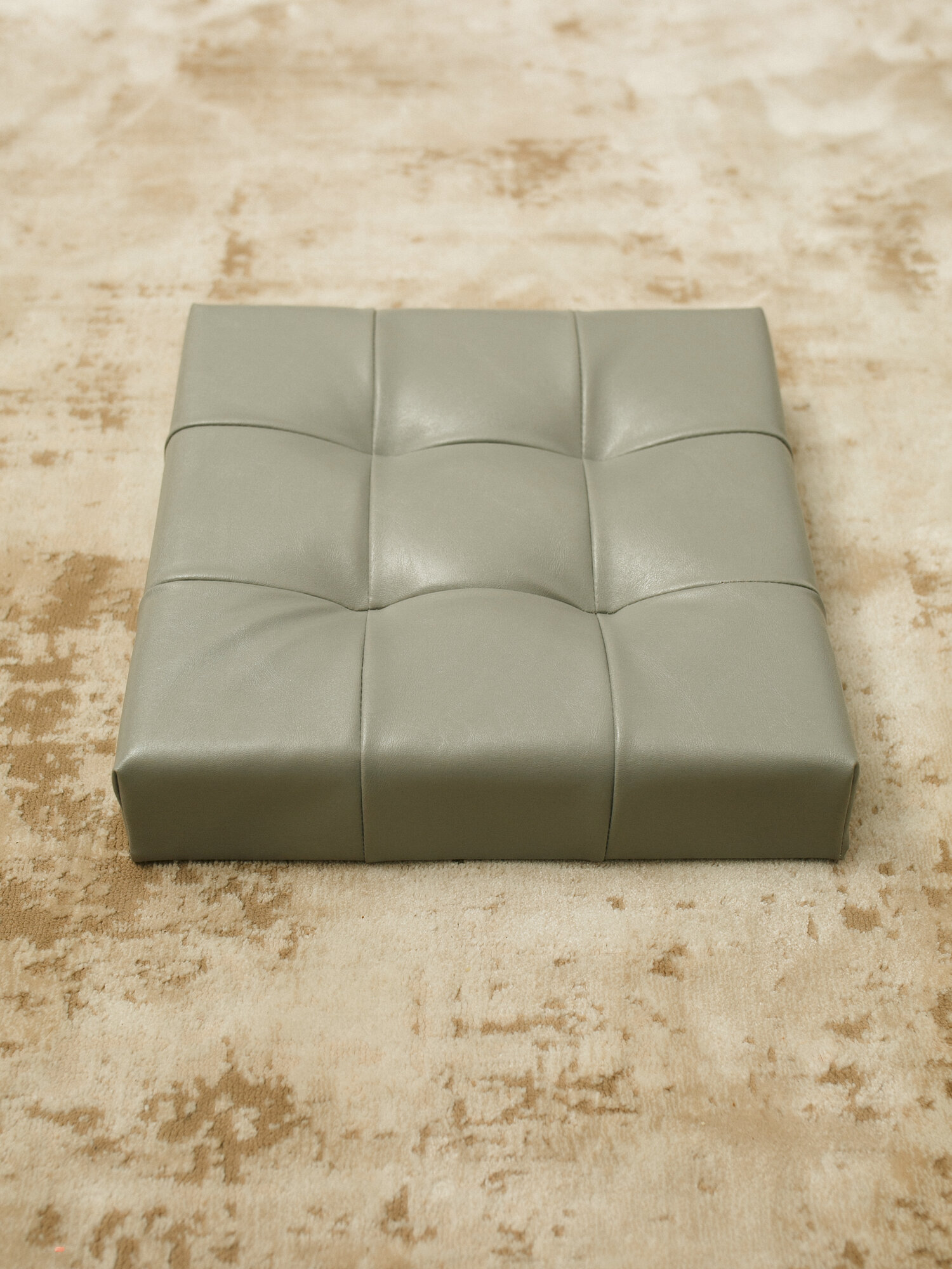 Сидение для стула или табурета квадратное, пуф "Драголит", из искусственной кожи