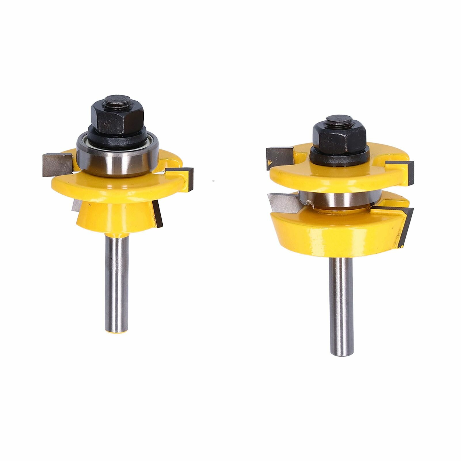 2PCS Router BIT 1 4 -дюймовый комплект буровой резки наборок с хвостом