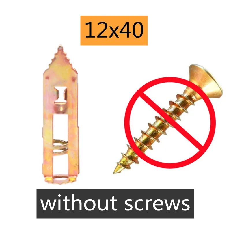 Анкера для гипсокартона из углеродистой стали 100, pcs 12x40