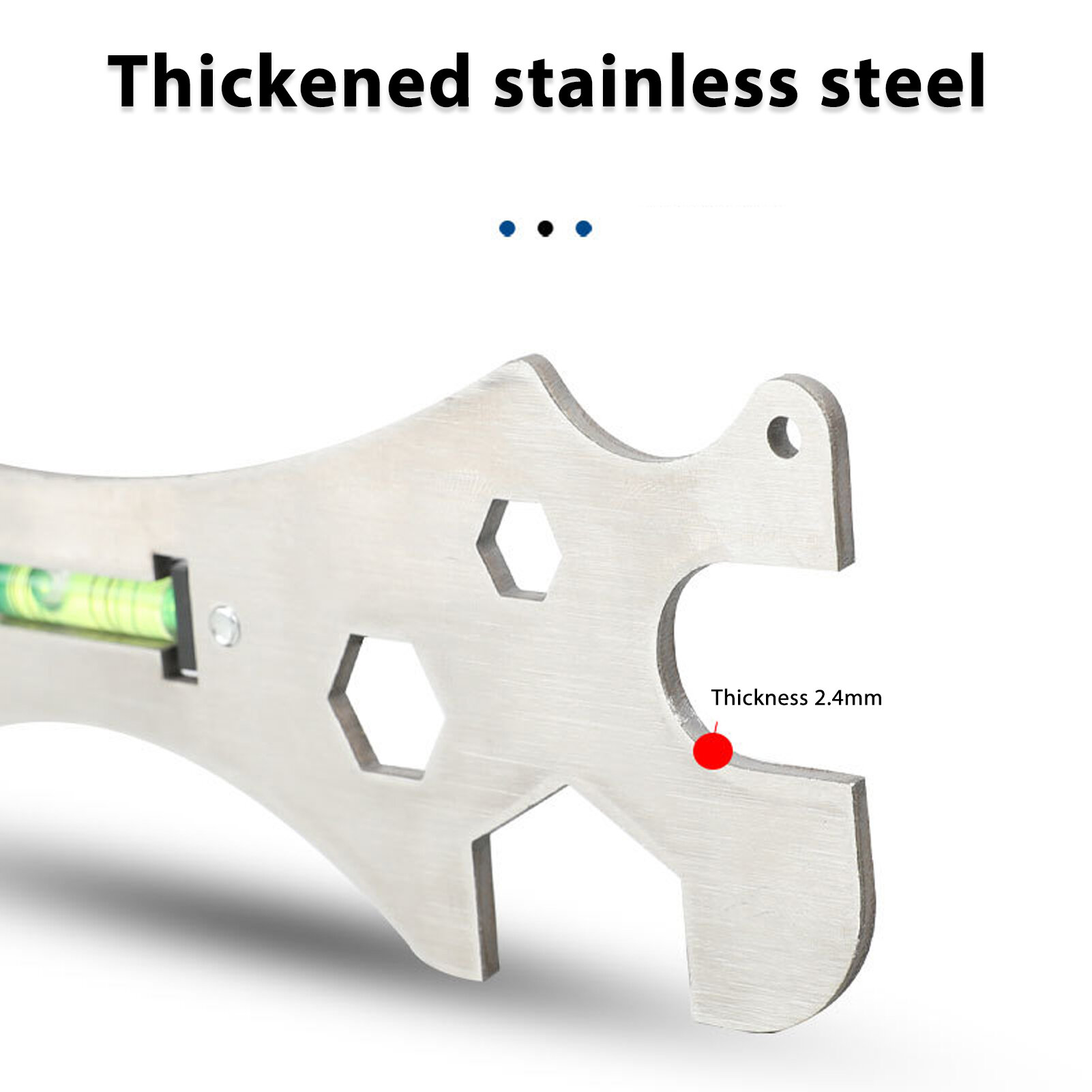 Специальный гаечный ключ, универсальный многофункциональный ключ для ванной комнаты с уровнем, инструмент для установки сантехнического смесителя