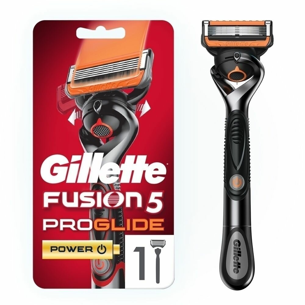 Бритва Gillette Fusion5 Proglide Power, 1 сменная кассета, (с элементом питания)