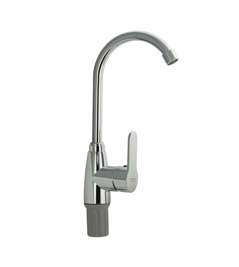 Смеситель для кухни, боковой, шаровый, из высокопрочного АБС пластика, цвет хром.