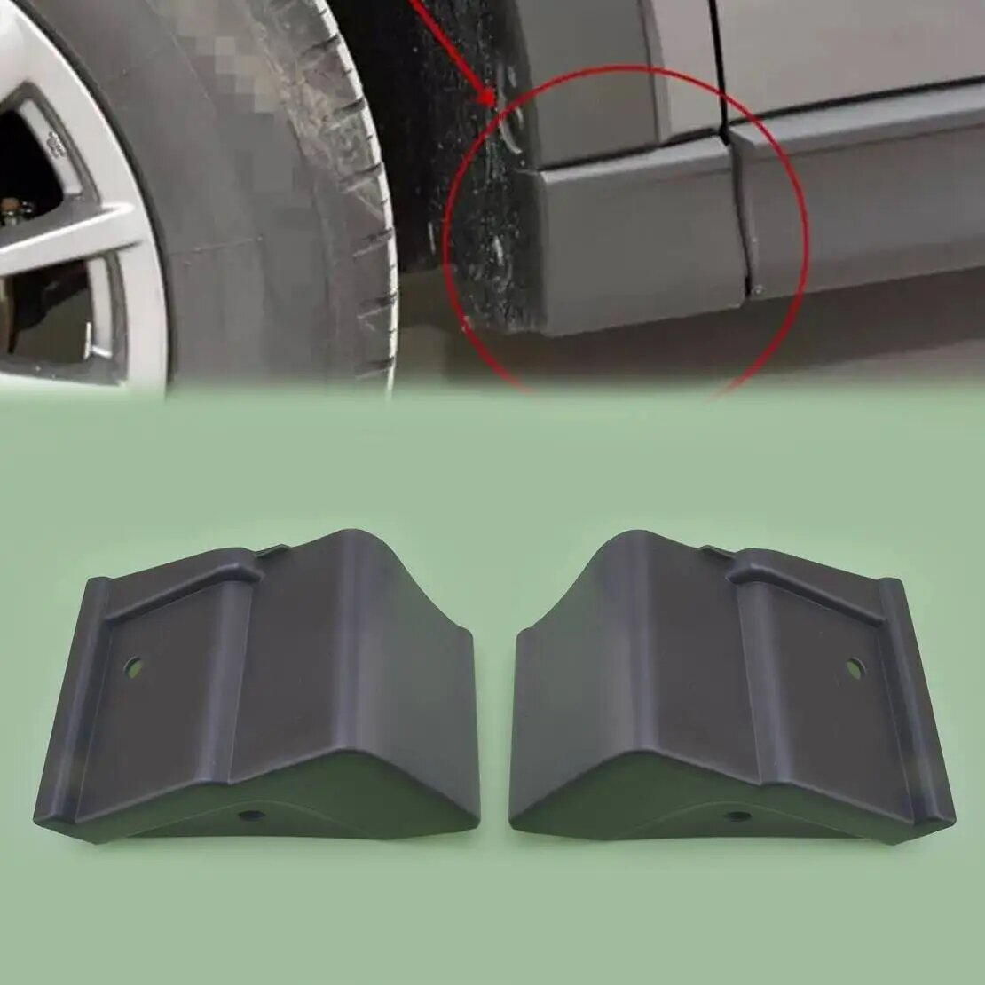 KD5H-51W80 KD5H-51W70 1 пара нижней молдинги переднего крыла, накладка из черного пластика, подходит для Mazda CX-5 II KF 2017 2018 2019
