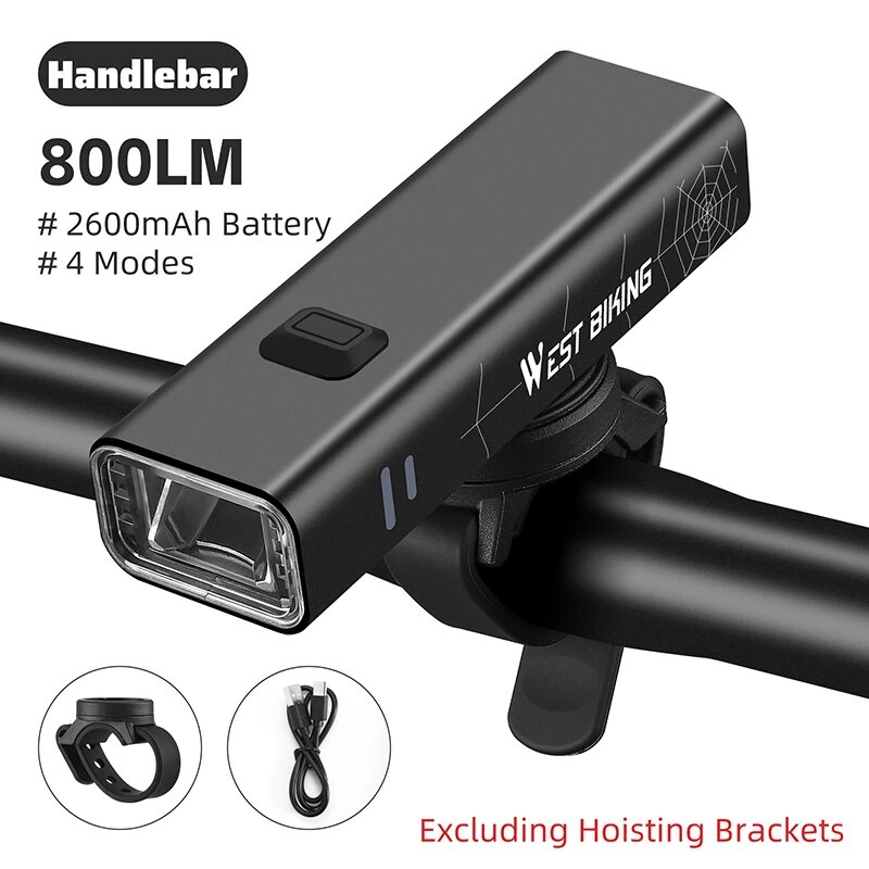 Велофара WEST BIKING 400/600/800 люмен 800LM Handlebar