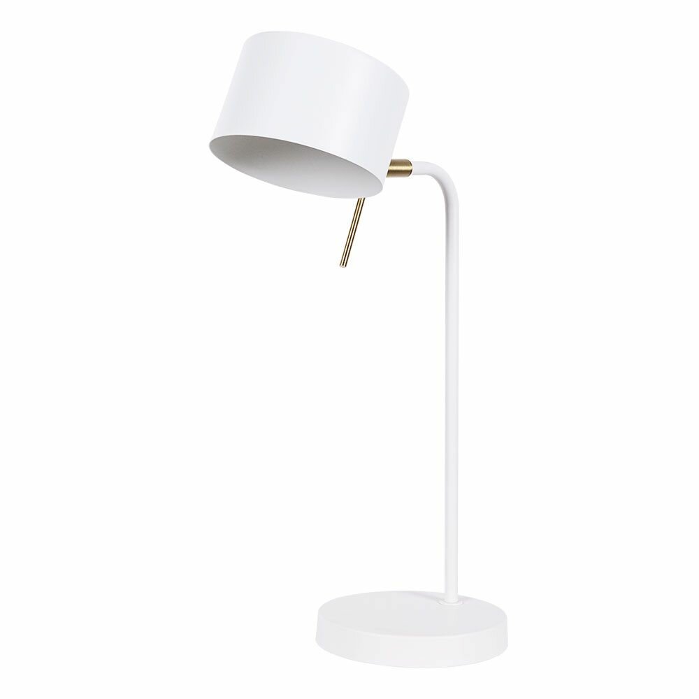Декоративная настольная лампа Arte Lamp Sebastian W280xL160xH450 мм E14 цвет белый, арт. A7051LT-1WH