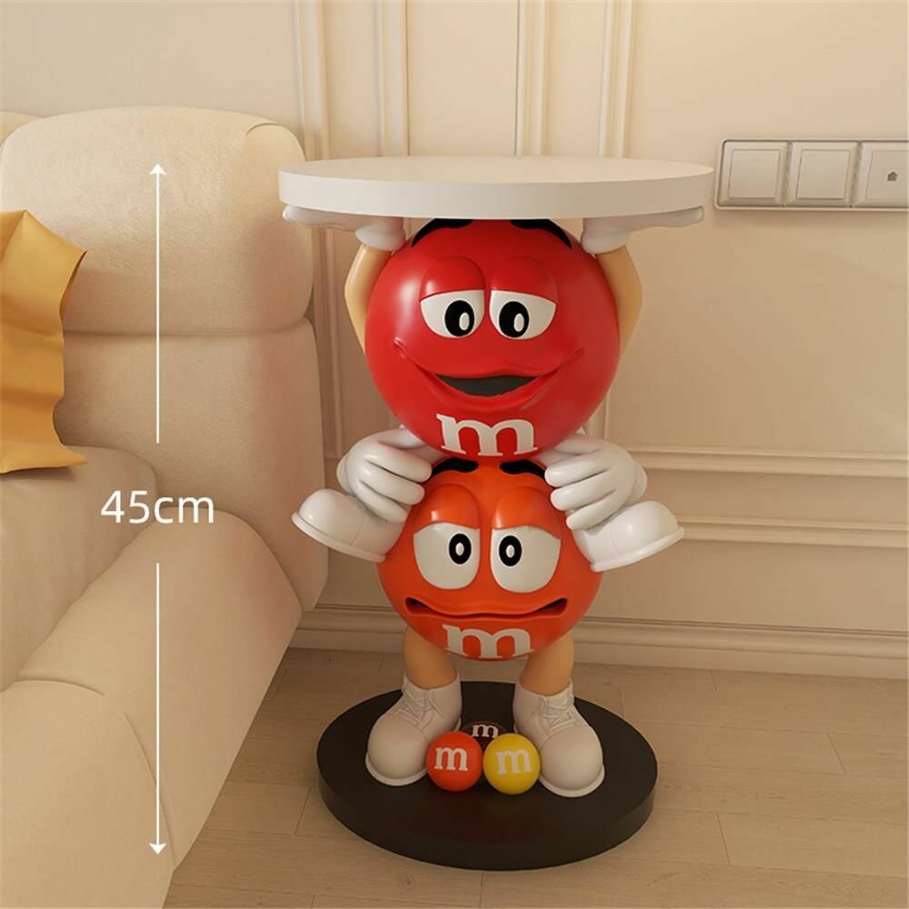 Журнальный стол "Красный Красивый K065", эпоксидная смола, арт-декор, для сада