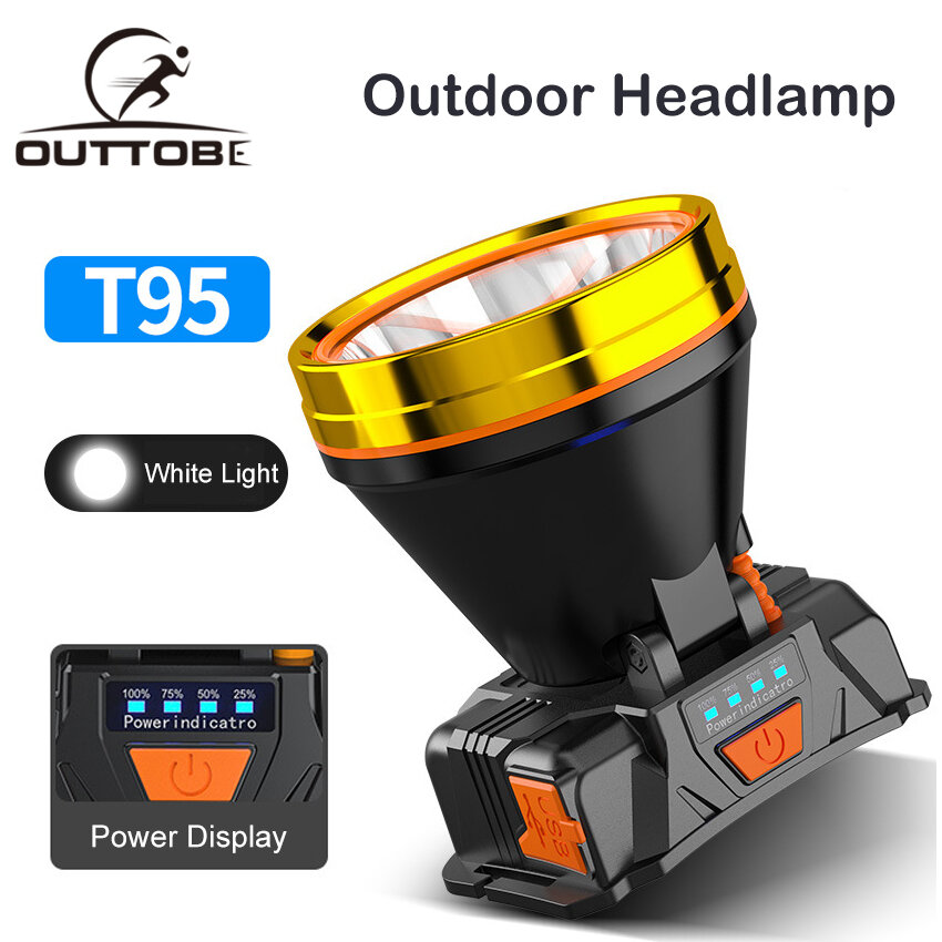 Outtobe Headlamps LED Headlight USB перезаряжаемый головной фонарь водонепроницаемый фонарь налобный фонарь для кемпинга