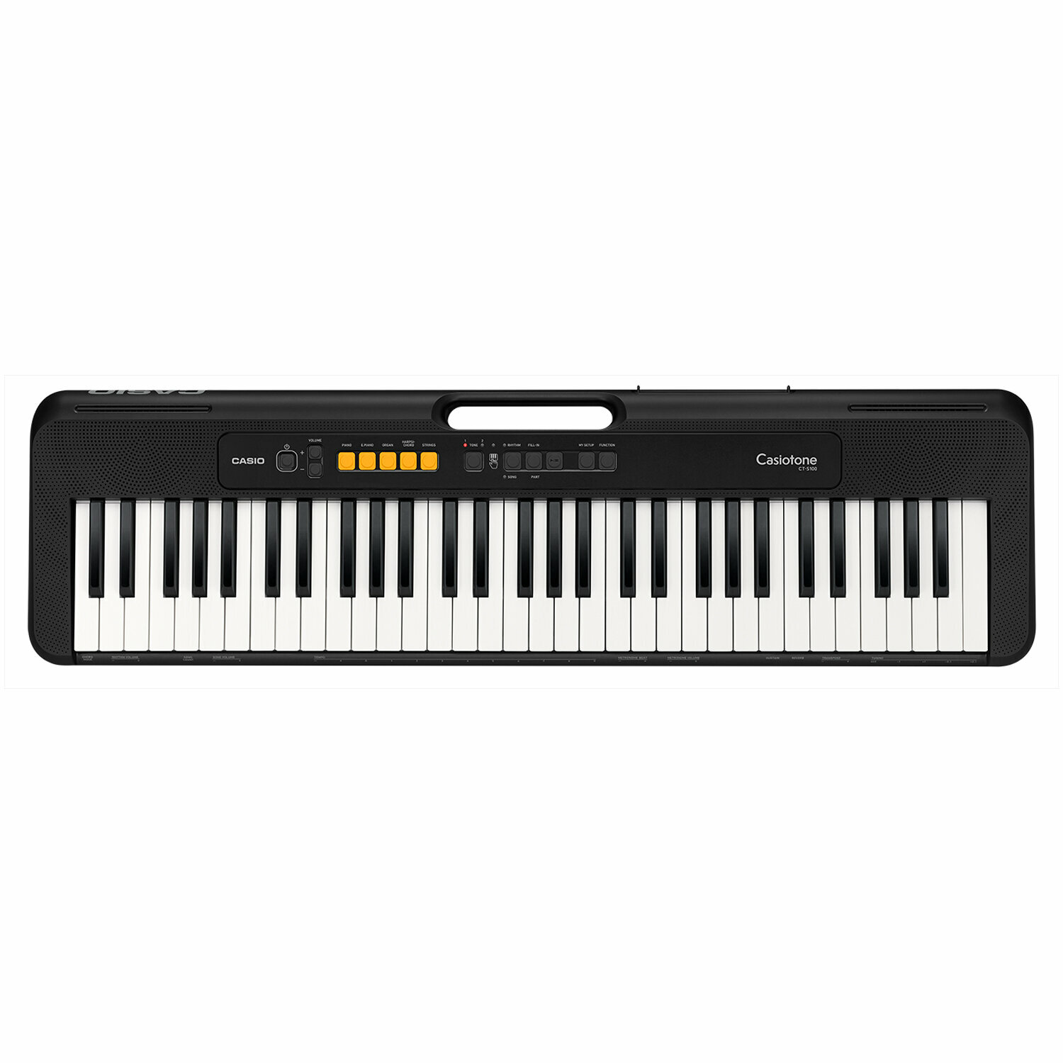 Синтезатор Casio CT-S100 C2, для детей, 61 клавиши, 122 звука, работа от батареек