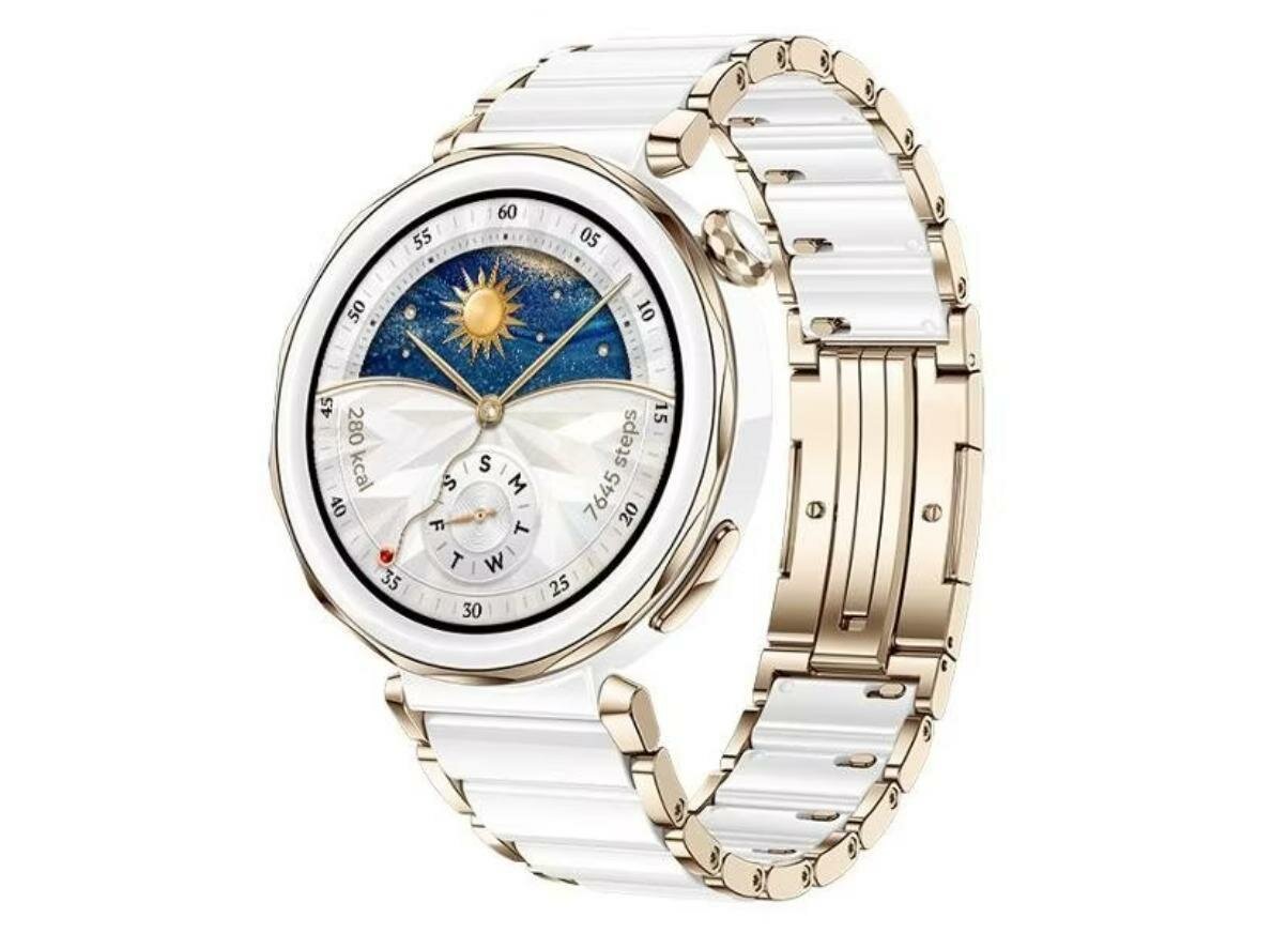 Умные часы Huawei Watch GT5 Pro 42мм 55020DGV Керамический белый