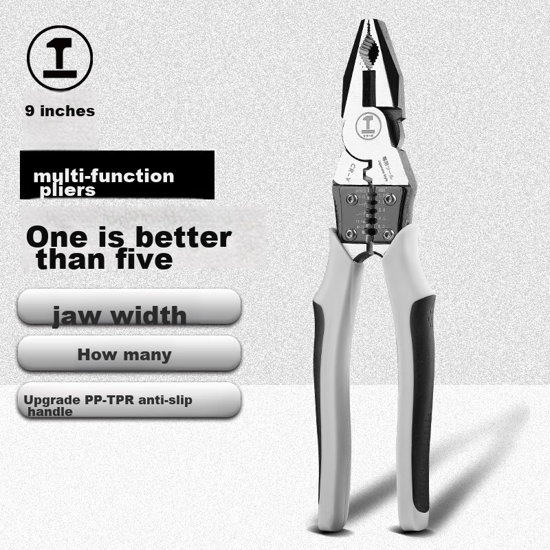 GREENER Промышленные мультфункціональные плоскогубцы 9 дюймов для электриков с зачисткой и резкой провода