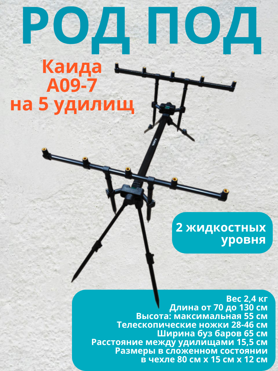 Род под для рыбалки Каида A09-7 на 5 удилищ
