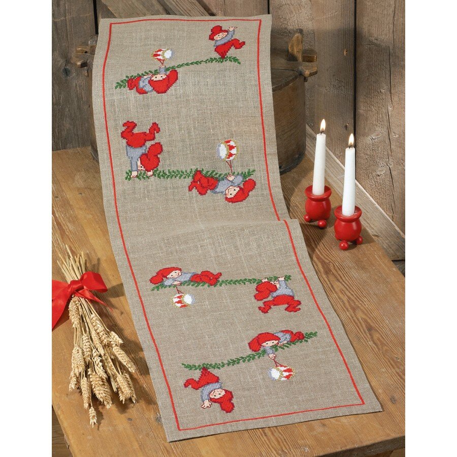 Дорожка Эльфы, набор для вышивания 33 х 114 см PERMIN 68-3292