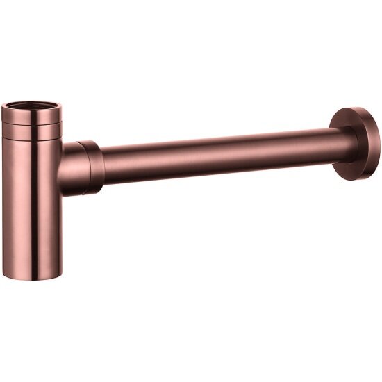 Сифон для раковины Aquame AQM7010BC латунный, медь шлифованная