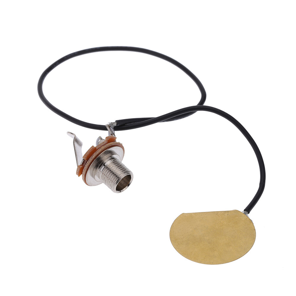 Акустический гитарный преобразователь, предварительно смонтированный усилитель, пьезоэлектрический разъем, звукосниматель, аксессуар.