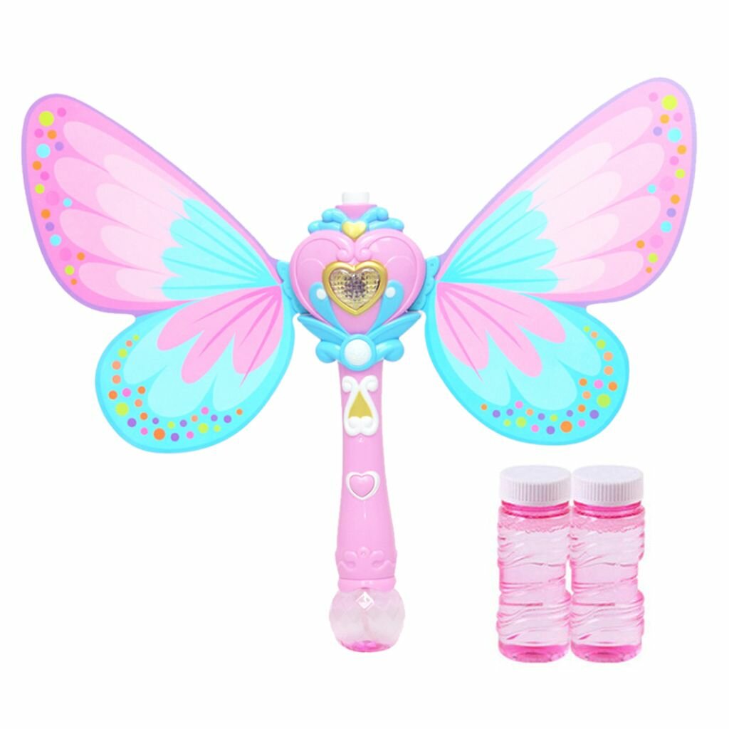 Музыкальная выдувная машина Princess Stick Bubble Wand с музыкой и светом, уличная пляжная