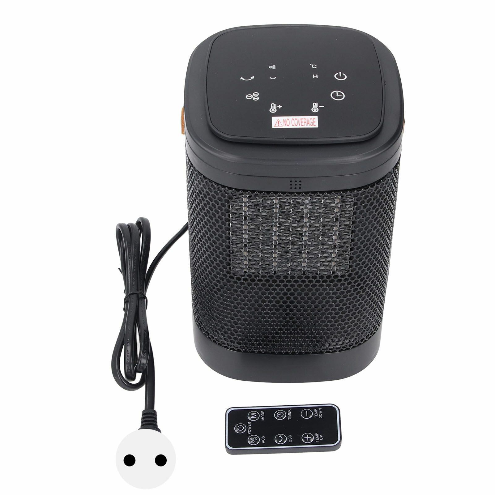 Электрический обогреватель с сенсорным управлением и дистанционным управлением, 220В, нагрев холодного и теплого воздуха, портативный