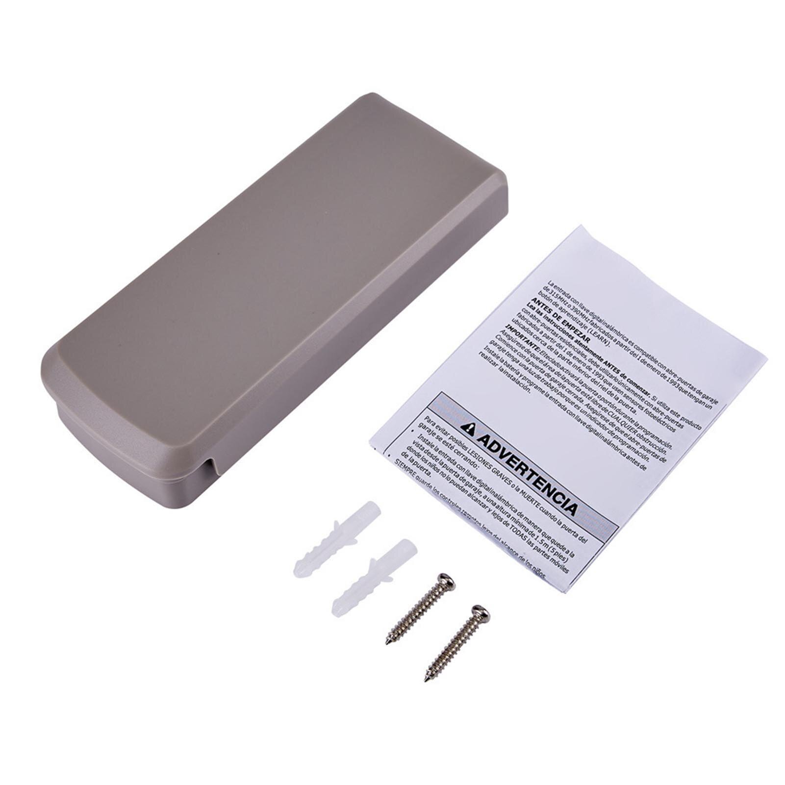 Гарage Door Opener Keypad для Chamberlain 740CB 750CB 756CB 850CB 853CB, безжиковий кодовий ввід, матеріал ABS, заміна 877MAX G940EV-P2 878MAX 377LM 977LM 877LM 66LM, батарея 1 x 6F22 400mAh, дістань передачі 100м, для Liftmaster Genie Craftsman Linear