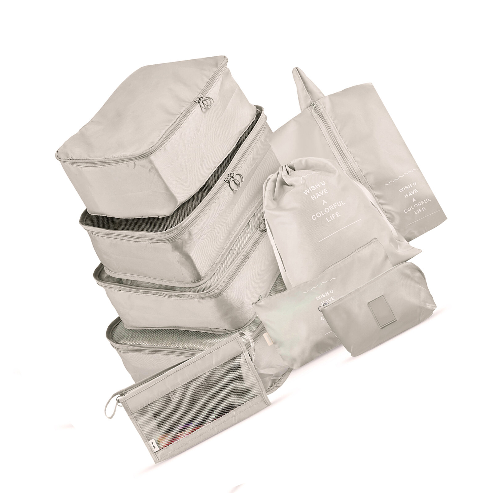 9шт чехлы для хранения вещей в поездках (дорожный органайзер)