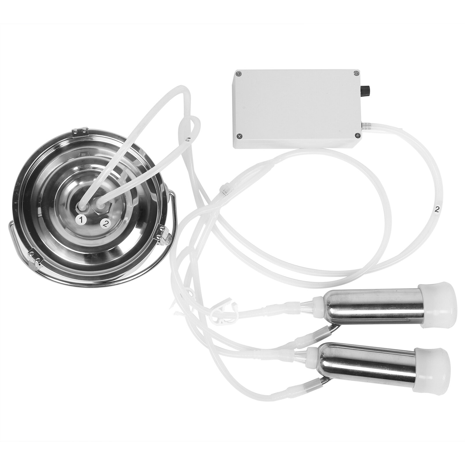 Электрический доильный аппарат 3 л для крупного рогатого скота, портативный фермерский доильный аппарат, инструменты для доения на ферме, вилка 100‑240VUK