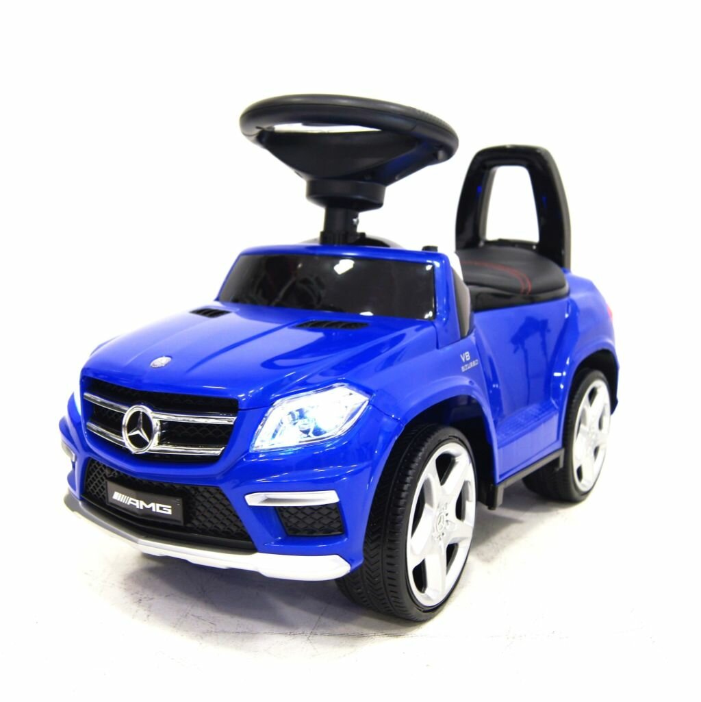 Толокар RiverToys Mercedes GL63, ударопрочный, световые и музыкальные эффекты, синий