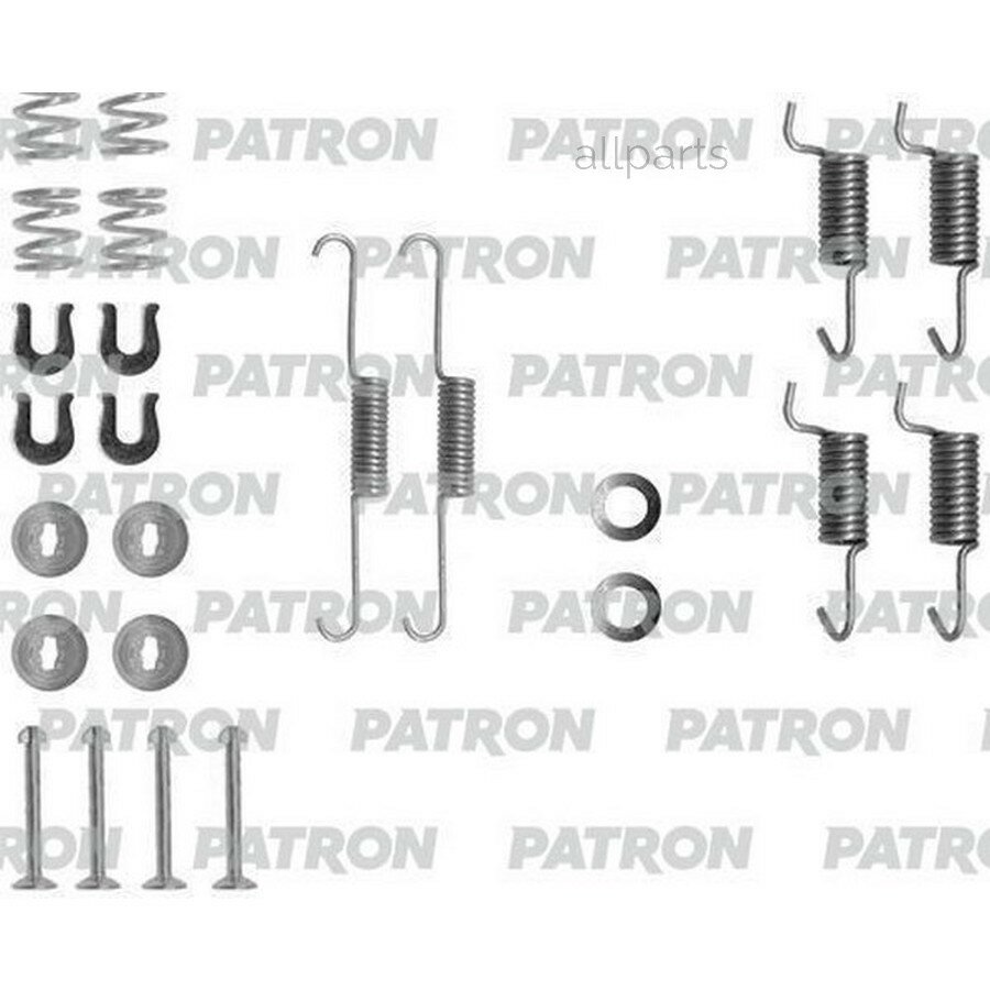 PATRON PSRK0069 Комплект монтажный тормозных колодок барабанных MITSUBISHI: GALANT VI 96-04, GALANT VI универсал 96-03