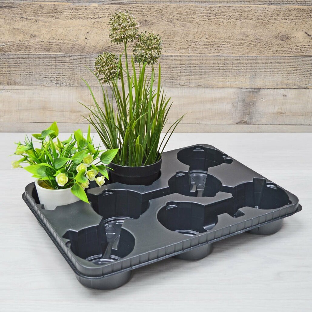 Поддон для рассады 8-местный с д11см, пластиковый набор 10 шт