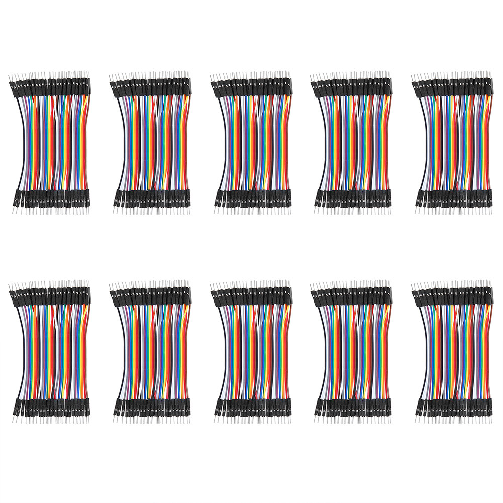 10 шт. соединительных проводов типа "папа-папа", пластиковый кабель 2,54 мм, для электронных компонентов, 10 см.