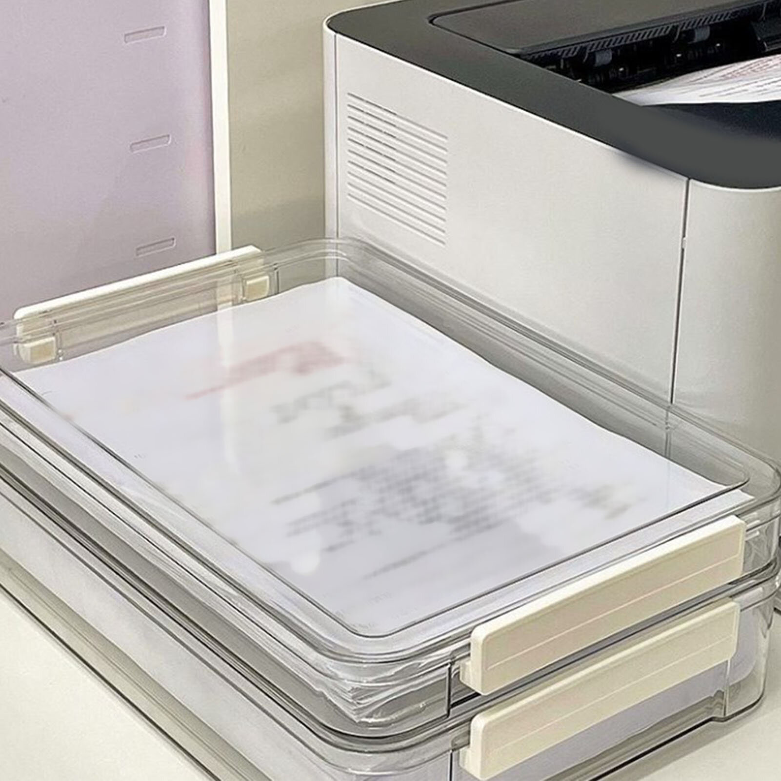 Коробка для хранения бумаги формата А4, прочный прозрачный органайзер для документов, коробка для проектов, журналов, фотографий, марок, конвертов, счетов-фактур, купюр
