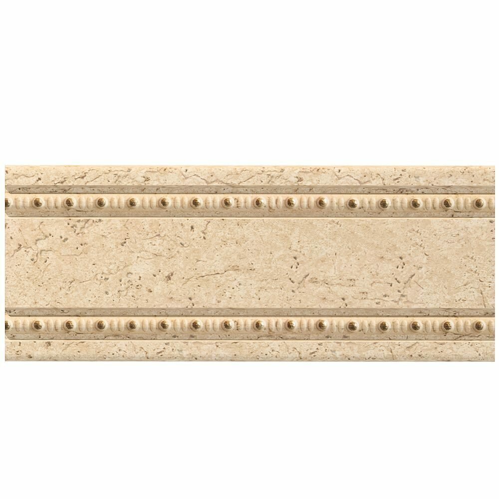 Молдинг, Интерьерный багет, набор 2 шт. 60х9х1100мм Мрамор Cosca W60(2)/GR4-1