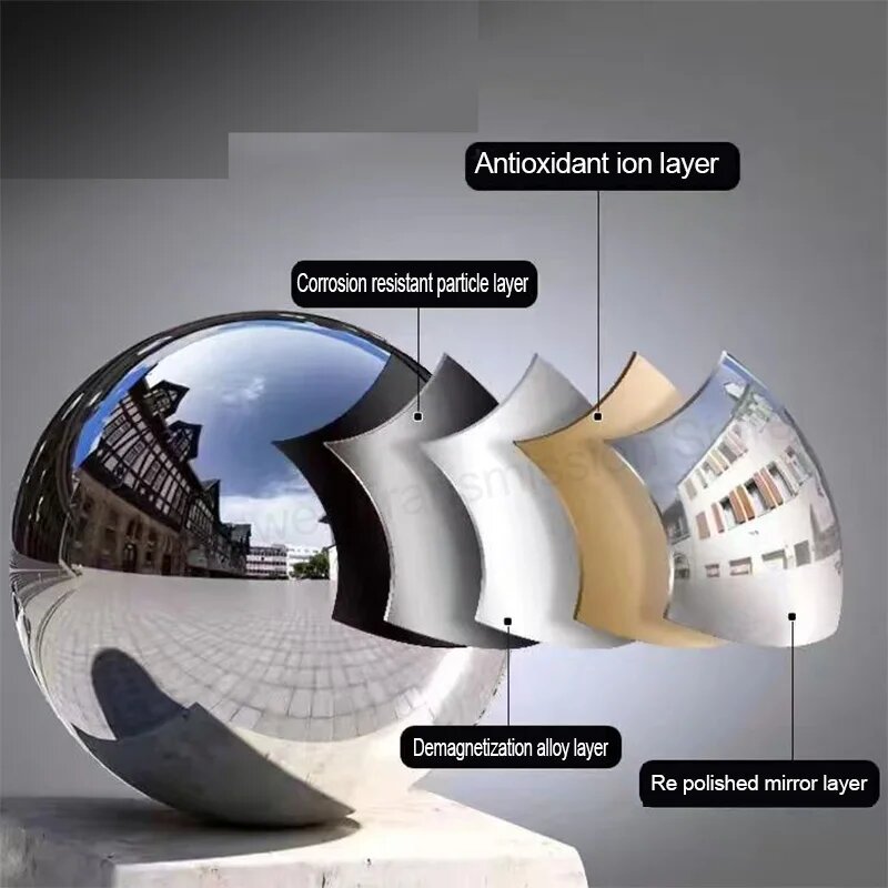 Зеркальные шары из нержавеющей стали 304 76mm