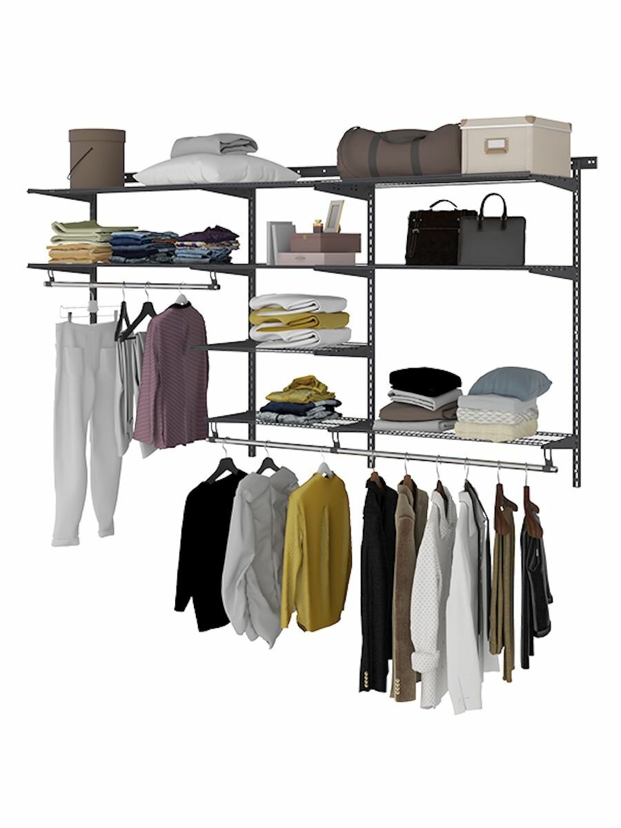 Гардеробная система "практик Home Optima G240" графит