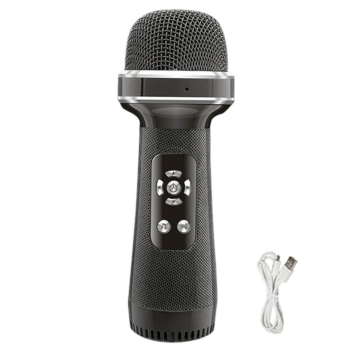 Беспроводной микрофон детский микрофон запись пения дети взрослый караоке микрофон (черный)