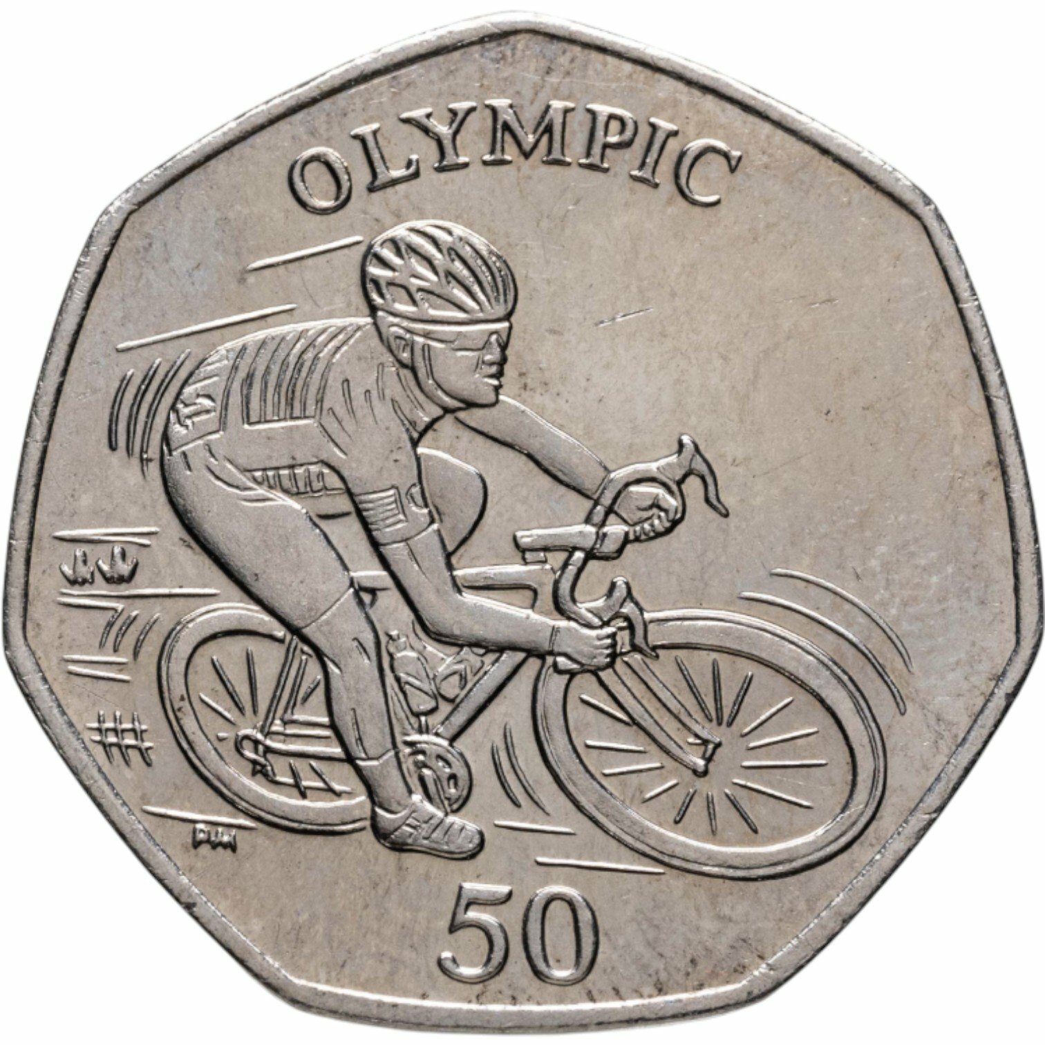 Остров Мэн 50 пенсов (pence) 2012 Персоны года - велосипедист Марк Кавендиш