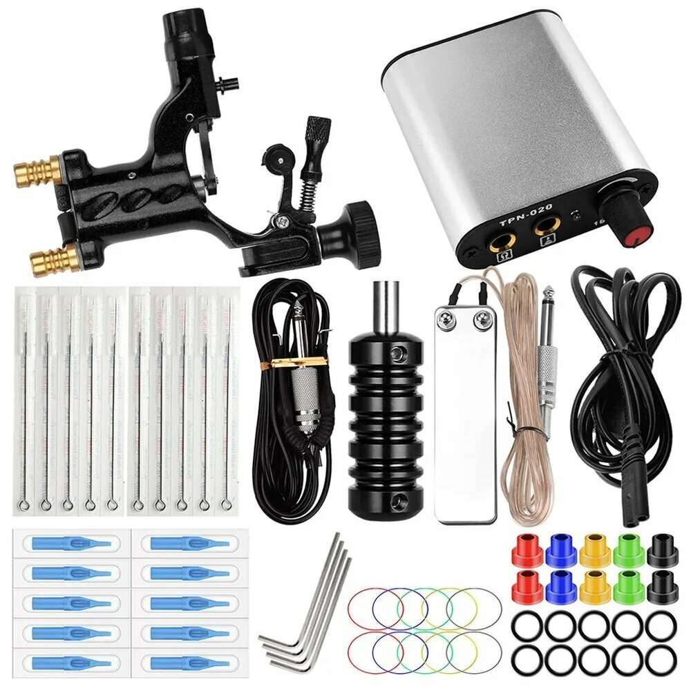 Портативный набор для татуировок, алюминиевый и нержавеющий, для домашнего использования