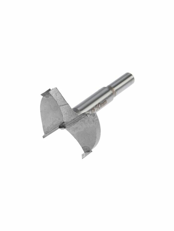 Сверло Форстнера тундра, твердосплавные пластины, цилиндрический хвостовик, 50 мм