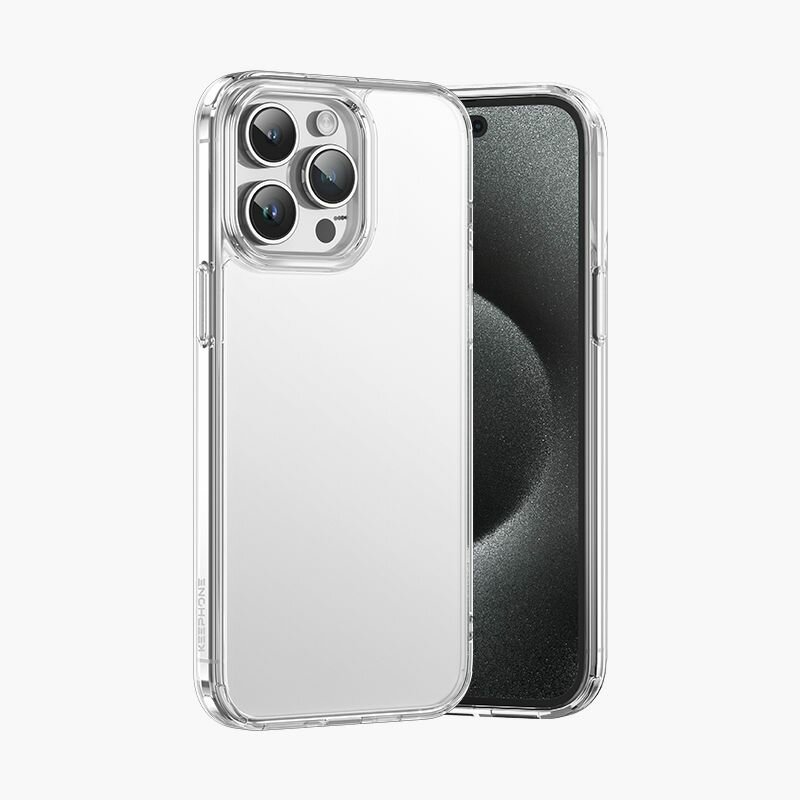 Чехол для iPhone 16 Pro Max Keephone Hybrid Case, прозрачный противоударный чехол для Айфон 16 Про Макс