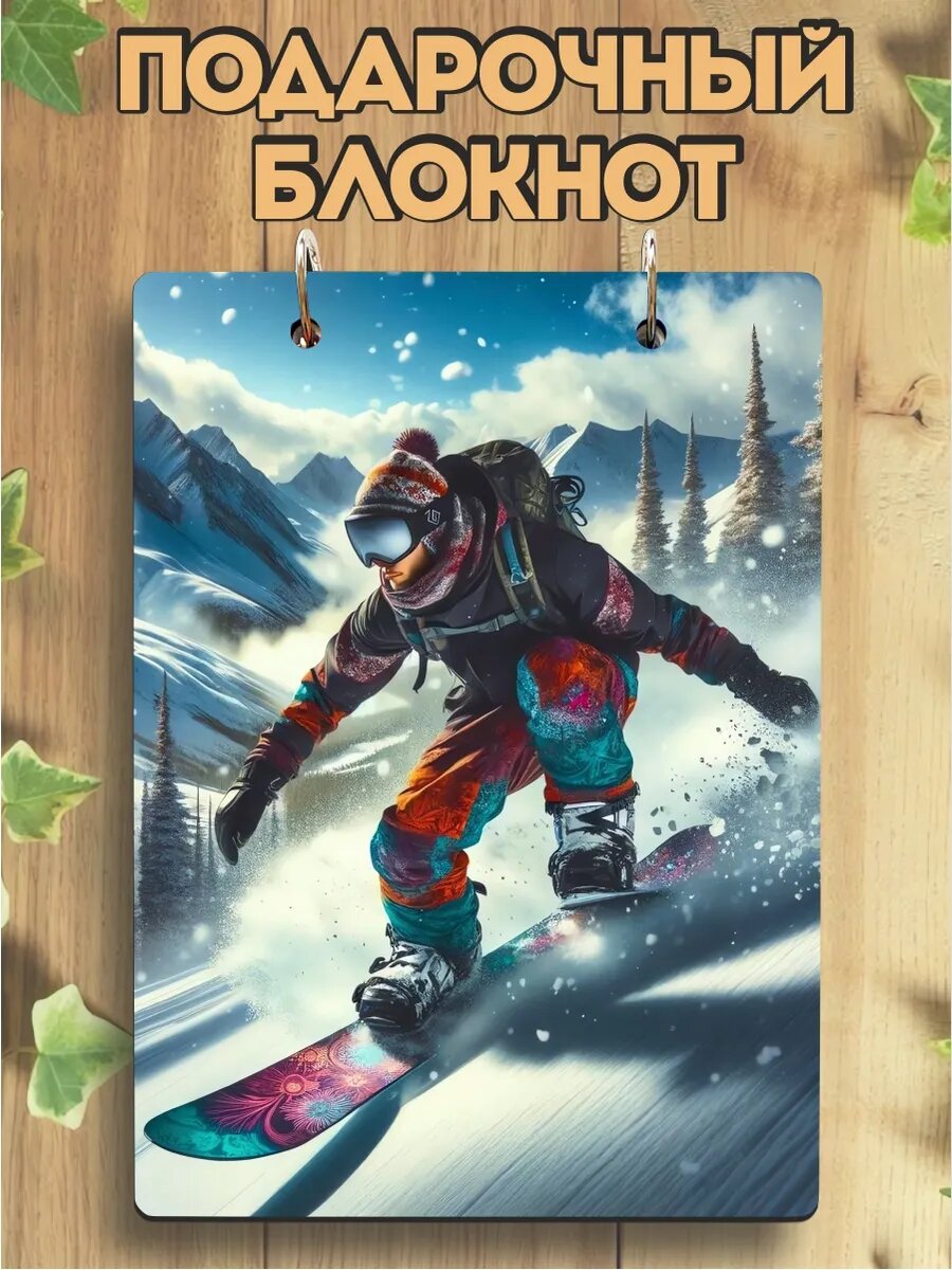 Подарочный блокнот "Сноуборд"