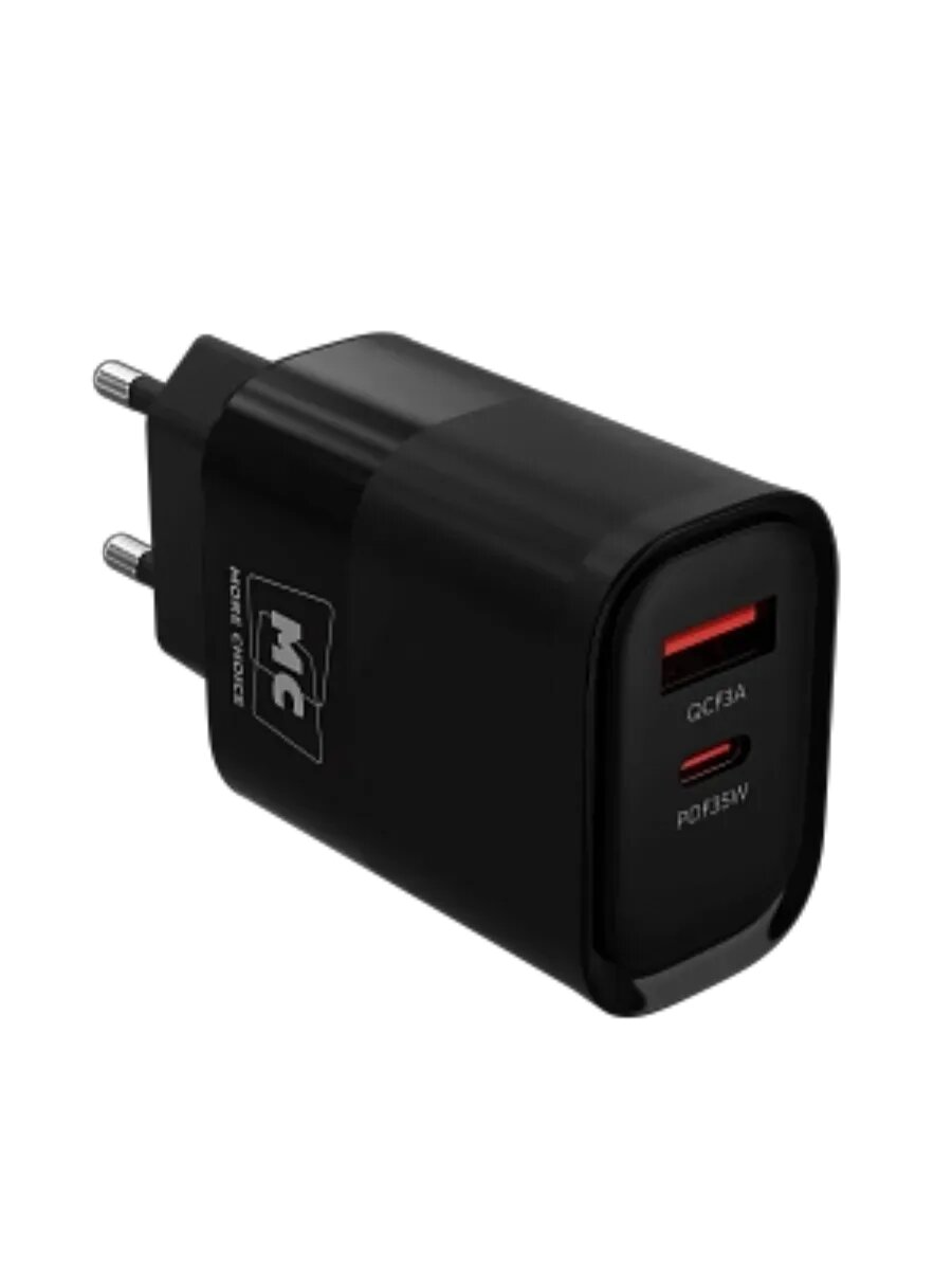 Сетевое зарядное устройство NC82 1USB+1 Type-C 3.0A