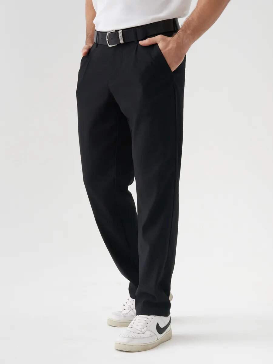 Брюки классические классические бананы с защипами