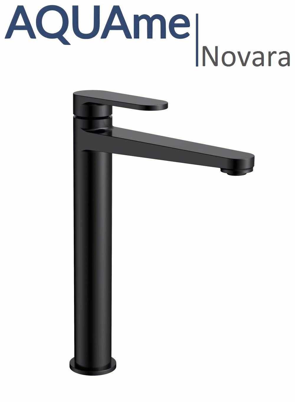 Смеситель для раковины AQUAme Novara матовый черный AQM6914MB
