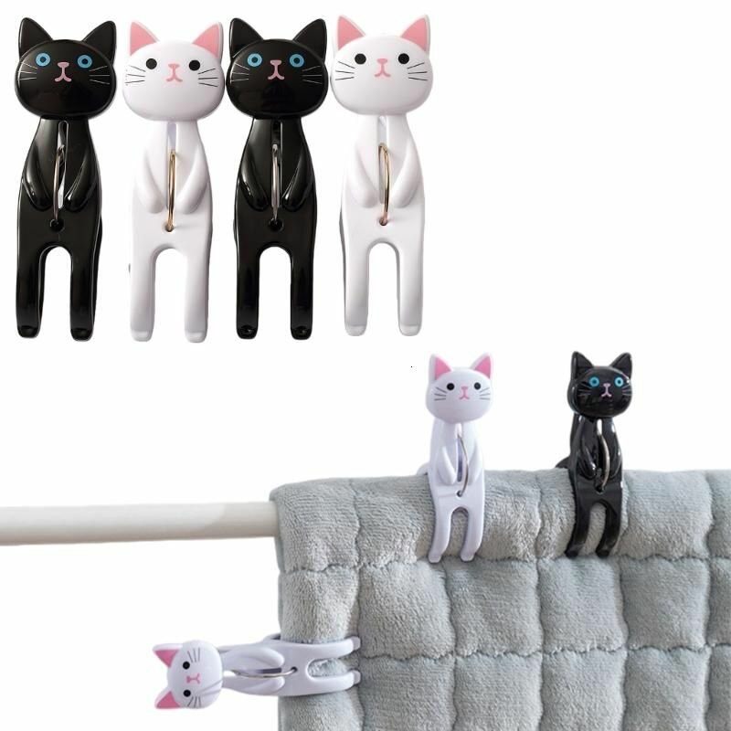 Зажимы для пляжных полотенец прищепки в форме кошек бесследные противоскользящие прищепки ветрозащитные зажимы для простыни